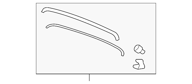 2006-2011 Buick Lucerne Hood Front Molding 25807076 | Capital Chevy Parts