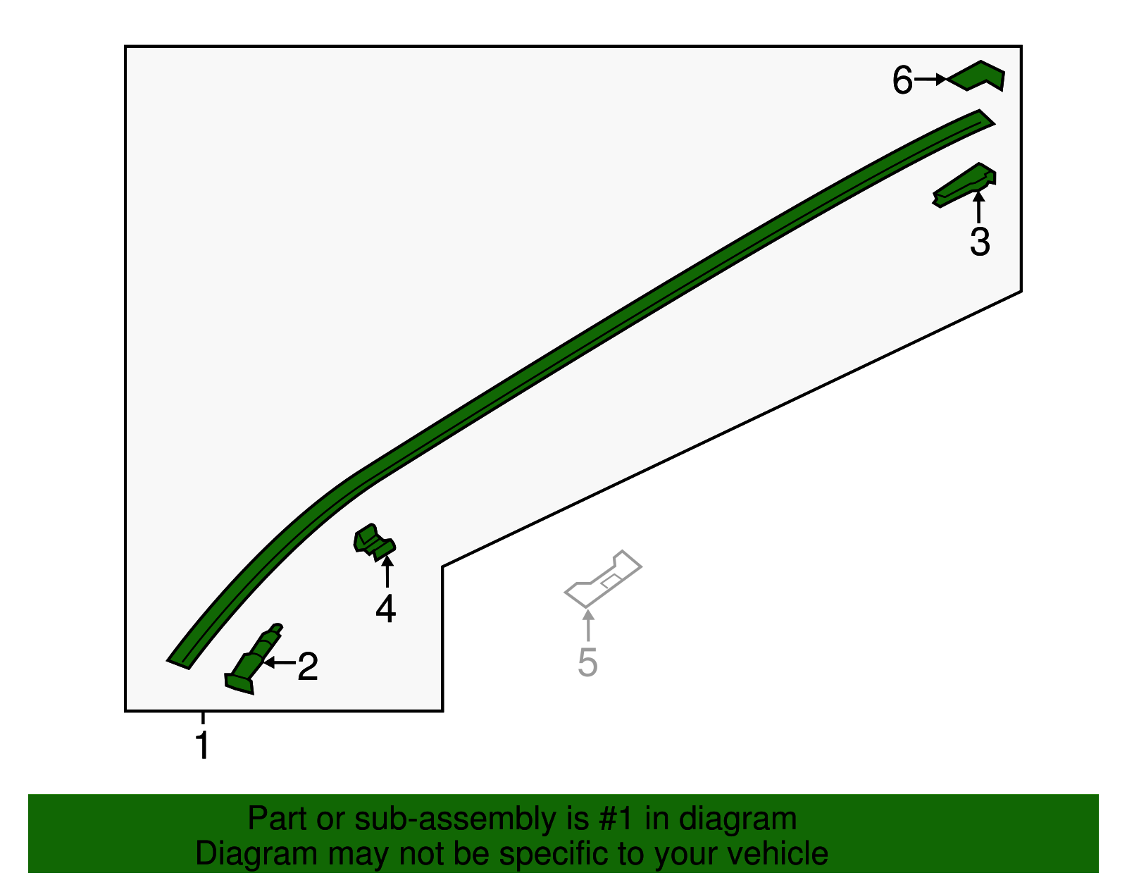 KB7W-50-9H0B - Roof Molding - 2017-2020 Mazda CX-5 | Mazda Parts Factor