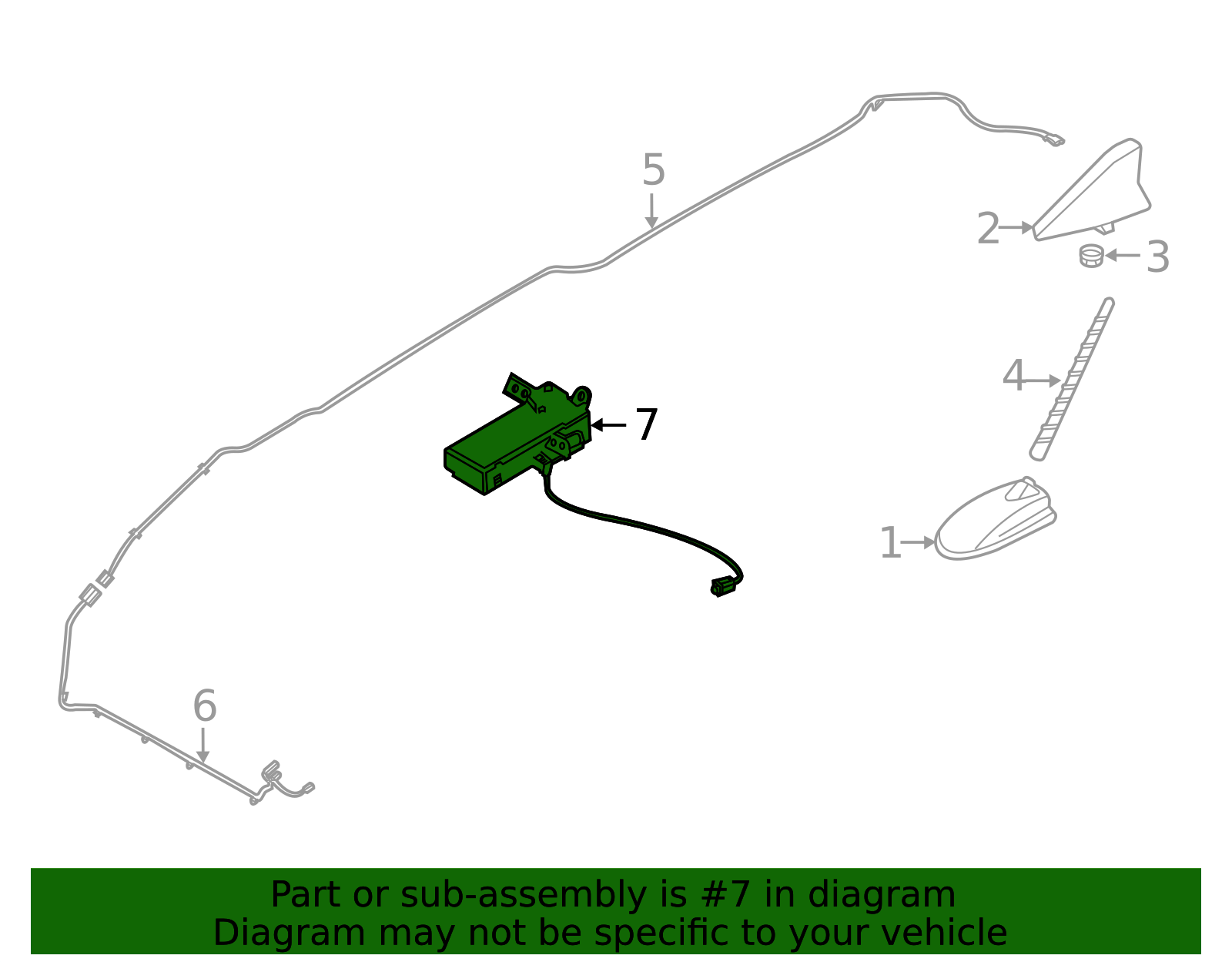 2020-2022 Hyundai Palisade GPS Antenna 96240-S8000 | OEM Parts Quick