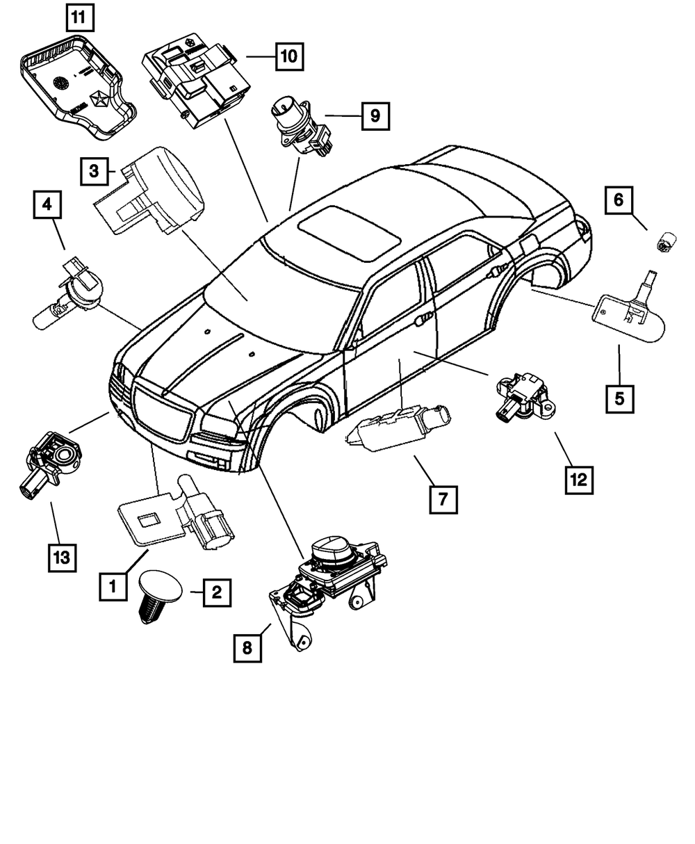 2005-2014 Mopar Washer Fluid Level Sensor 5161400AA | Mopar OEM Parts ...