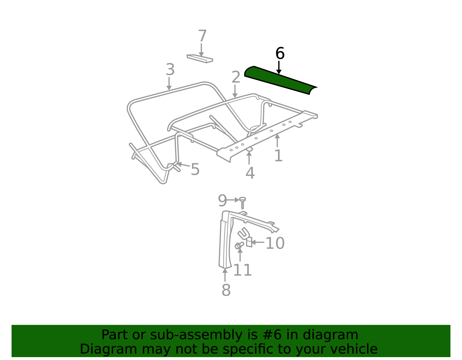 2007-2018 Jeep Folding Top Staypad Service Kit 68003640AB | Mopar Parts ...