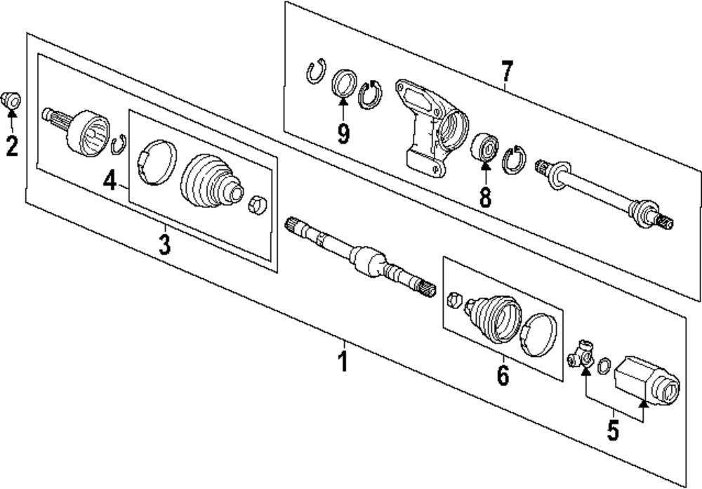 44305-3D4-A01 - 2023-2025 Honda CR-V - Axle Assembly | Honda Parts Guys