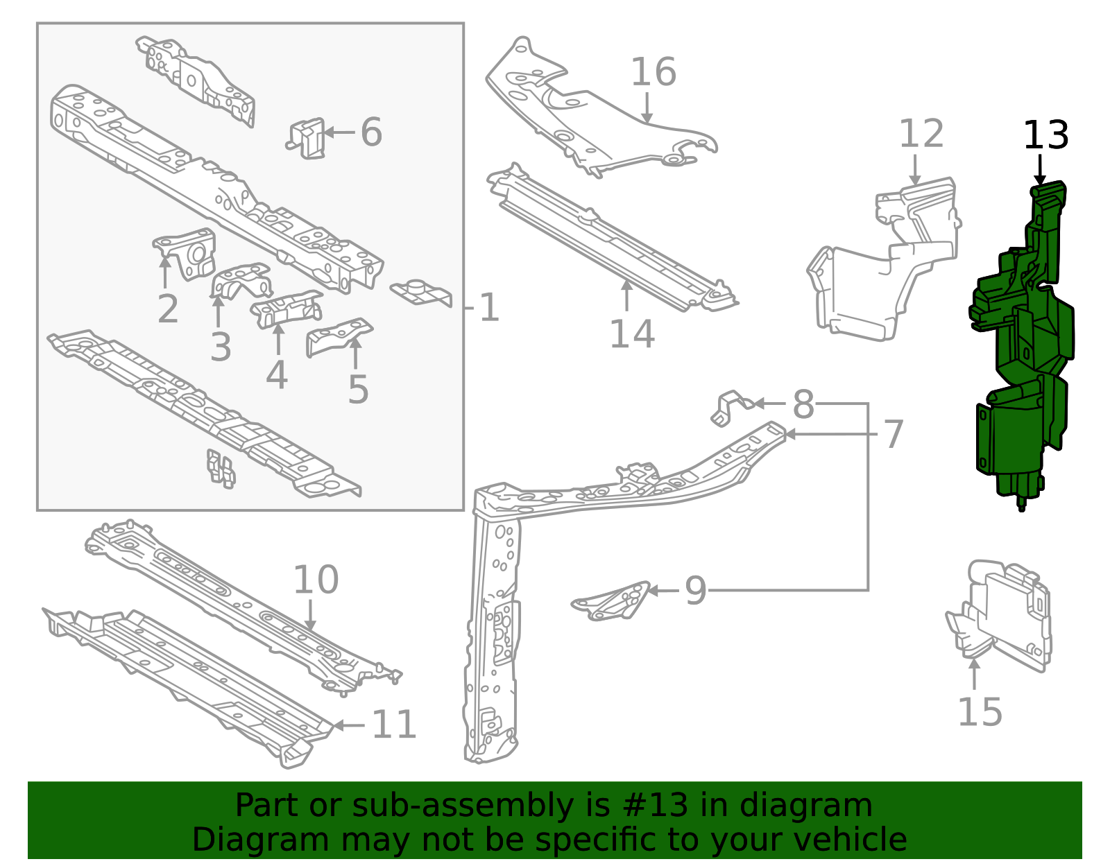 Radiator Support Air Deflector 16593-25480 | Toyota Parts Center