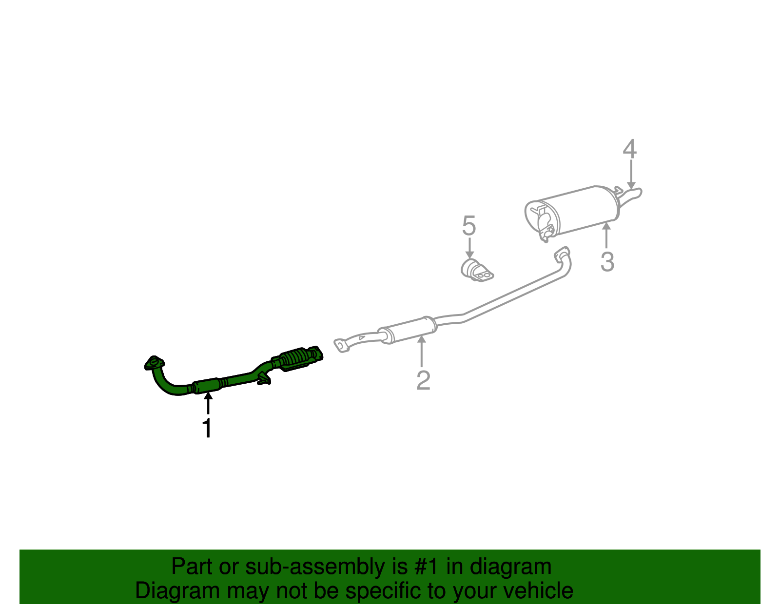 2004-2006 Toyota Converter & Pipe 17410-0H150 | Toyota Parts Center