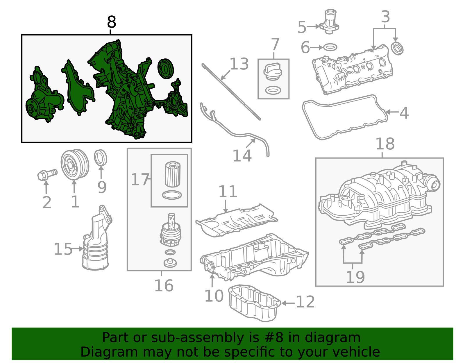 2010-2019 Toyota 2010-2019 Toyota - Timing Cover 11310-0S020 | Sparks Parts
