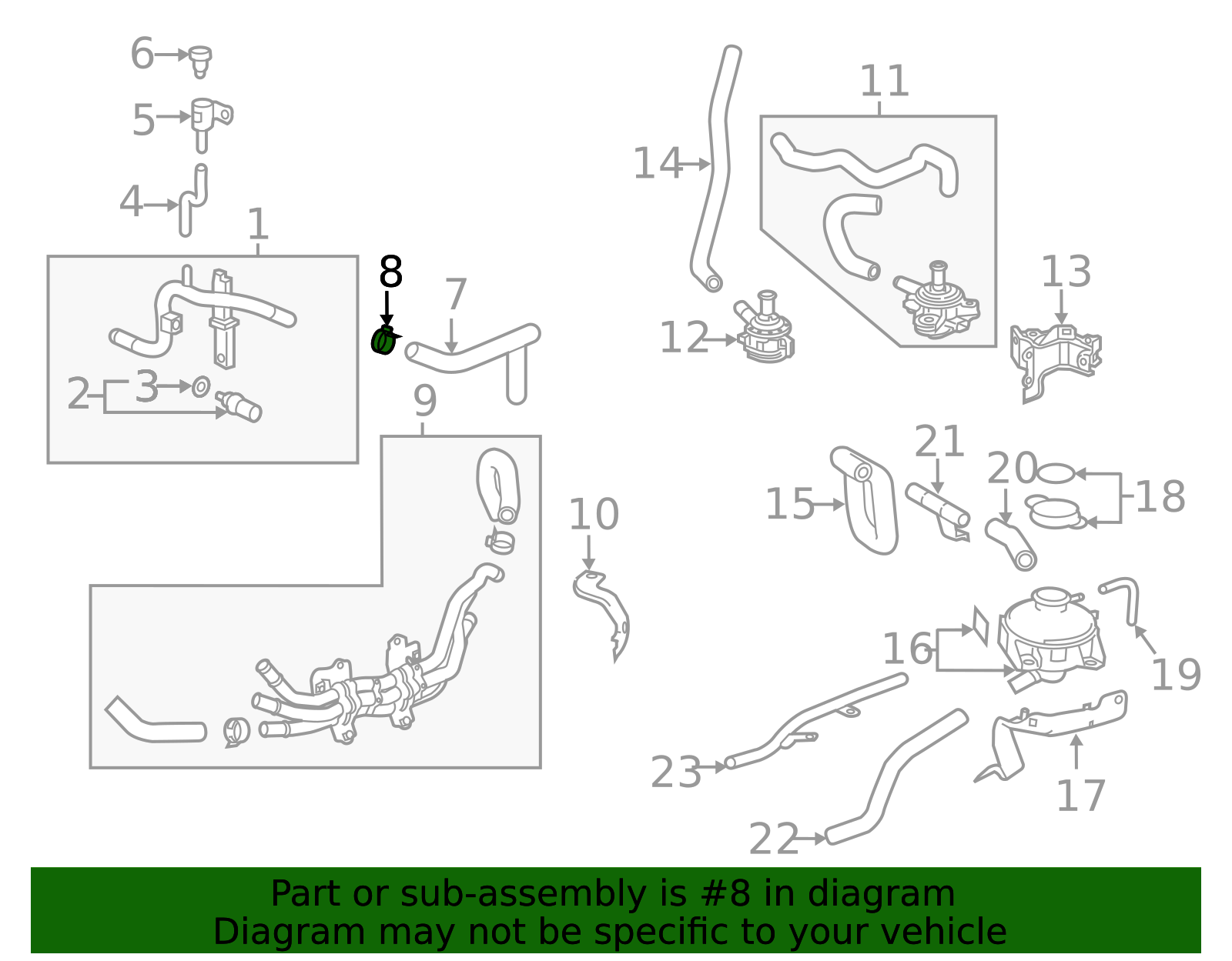 2018-2025 Honda Drive Motor Inverter Radiator Hose Clamp 91405-TK8-A01 ...