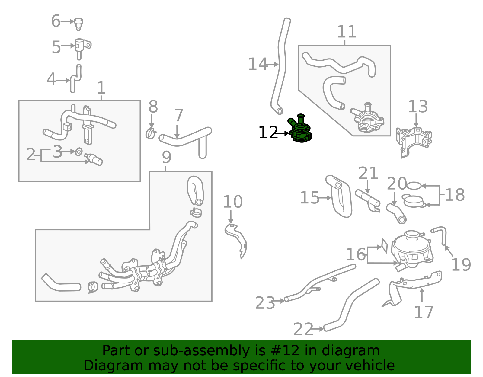 Water Pump 1J200-5K1-A01 | OEM Parts Online