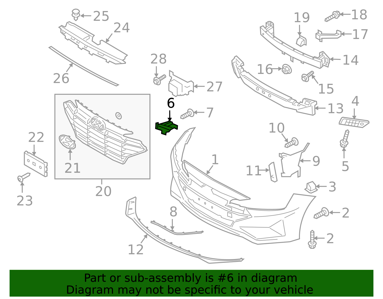 2019-2020 Hyundai Elantra Upper Reinforced 86556-F2AA0 | OEM Parts Online
