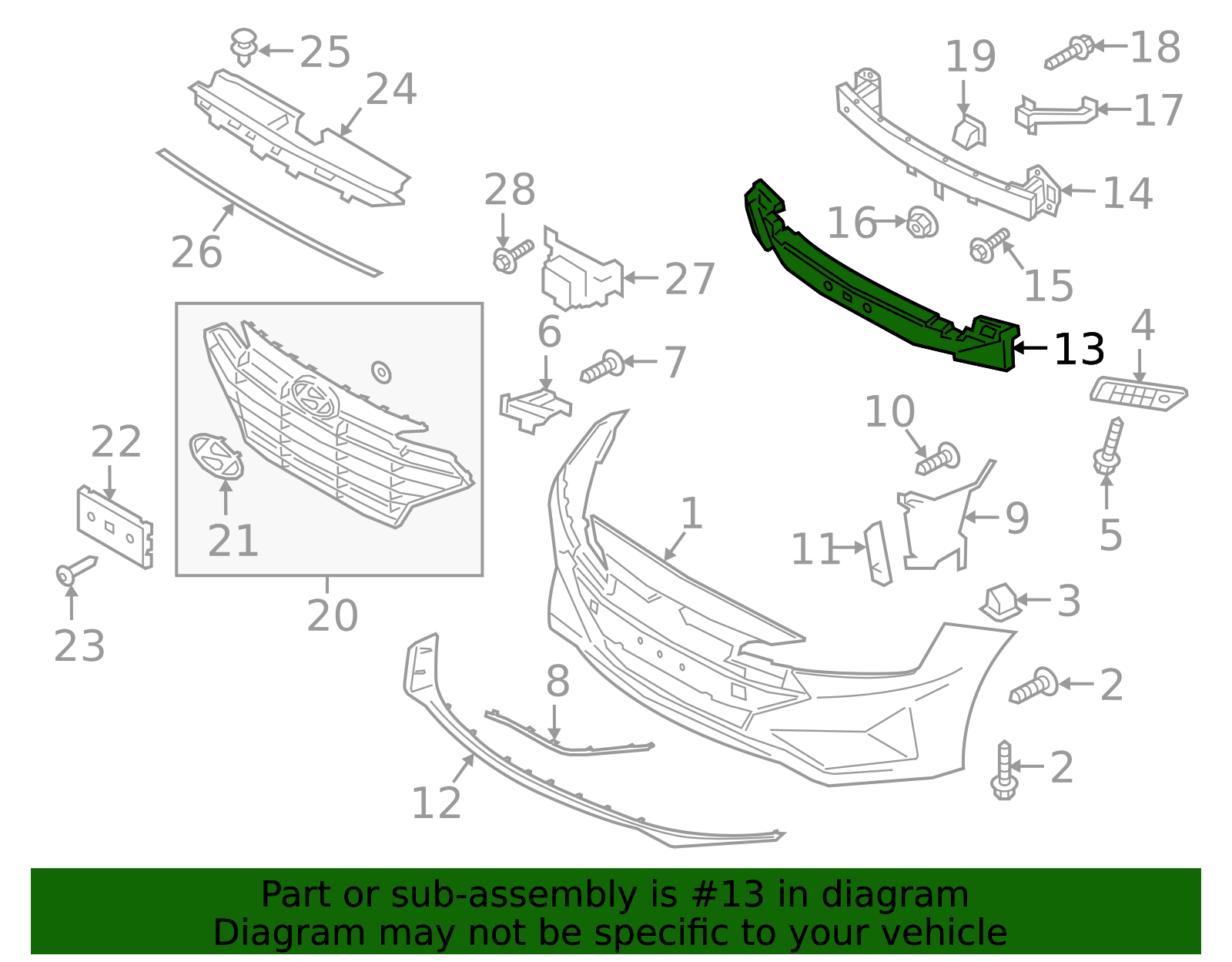 Genuine Absorber for 2019-2020 Hyundai Elantra | Part# 86520-F2AB0 ...