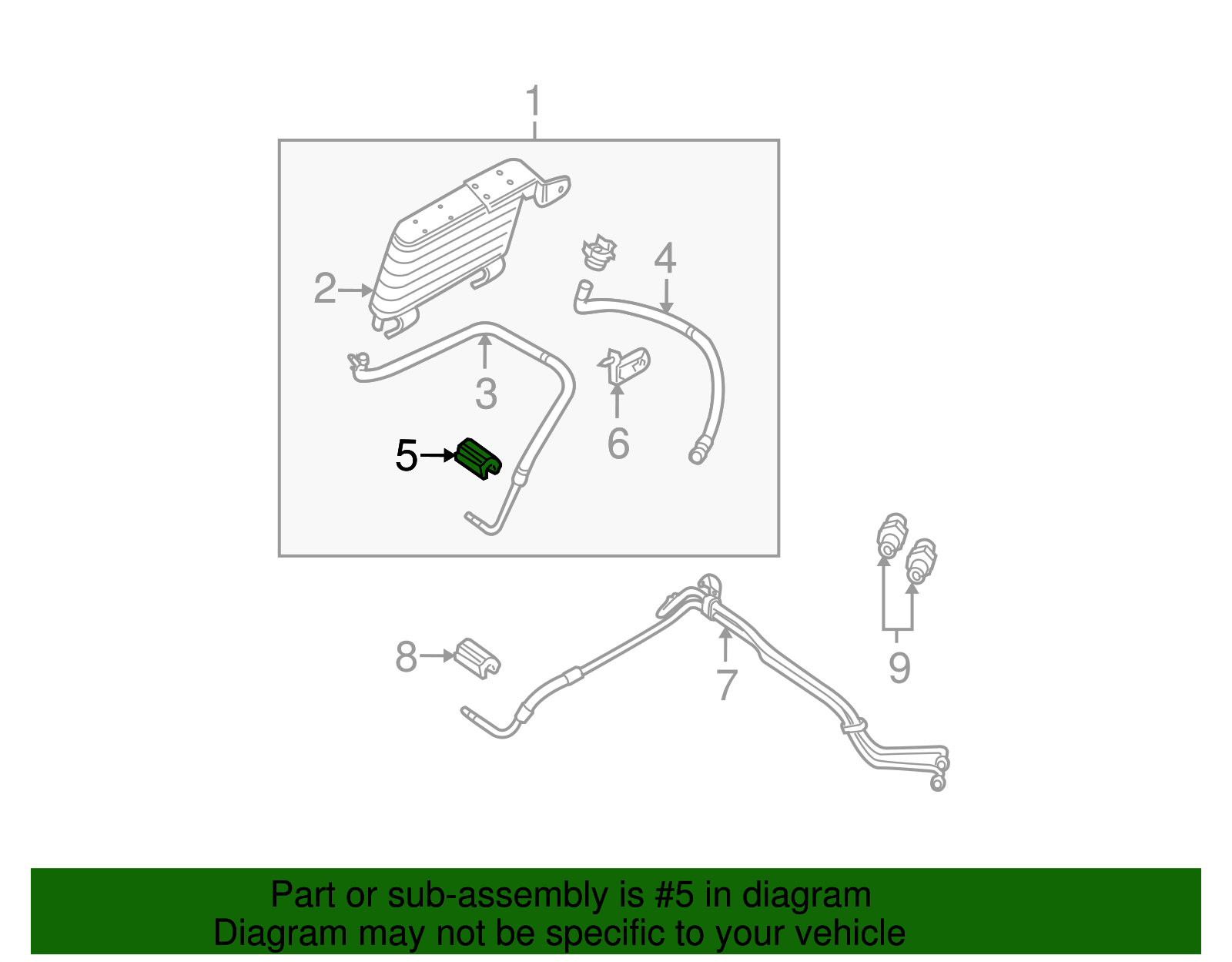 2007-2025 Ford Transmission Oil Cooler Line Clip 8C3Z7Z465A ...