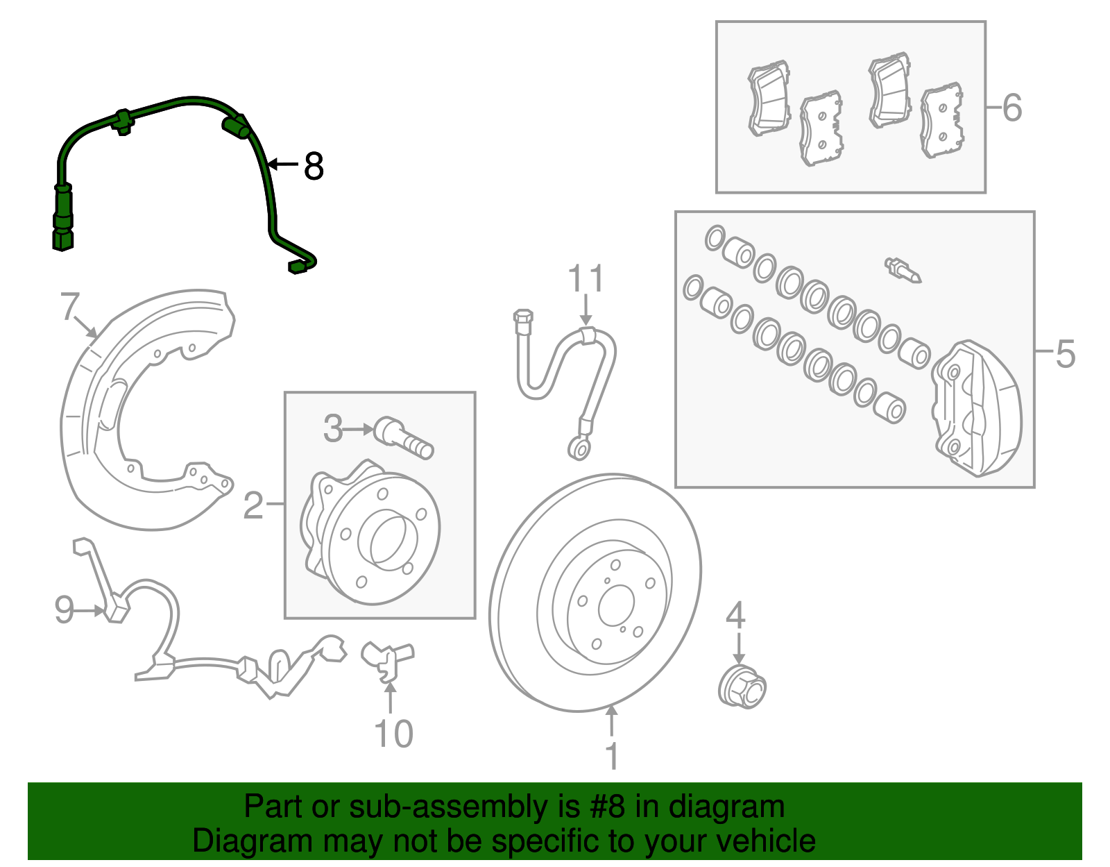 2010-2017 Lexus Wear Indicator 47770-50110 | OEM Parts Online