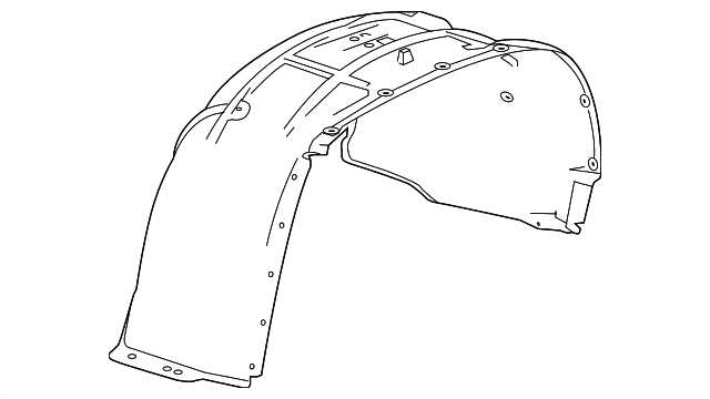2015-2020 Chevrolet Passenger Side Front Wheelhouse Liner 22806317 GM ...