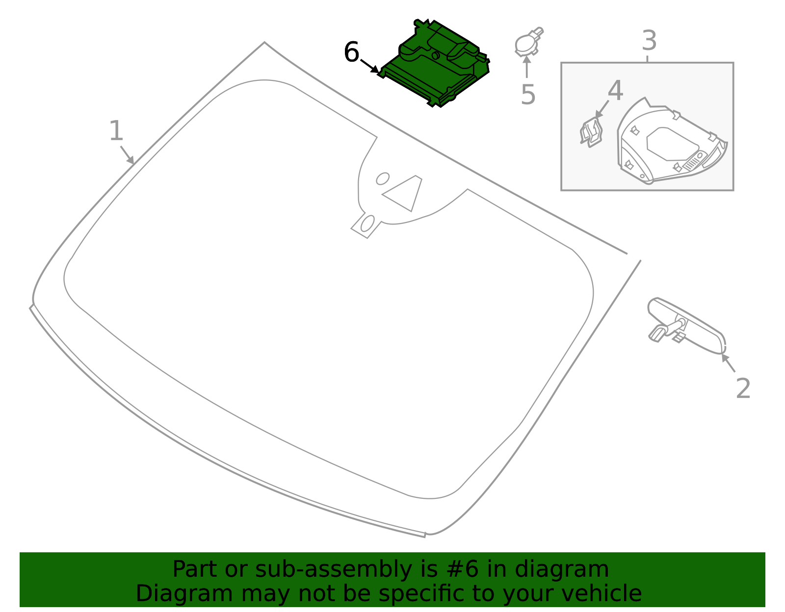 Genuine OEM Ford Part - Lane Assist Cmra M1PZ-19H406-CC | Genuine OEM ...