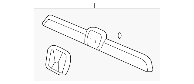 74890-SXS-A21 - 2007-2011 Honda CR-V - Garnish Assembly Rear License ...