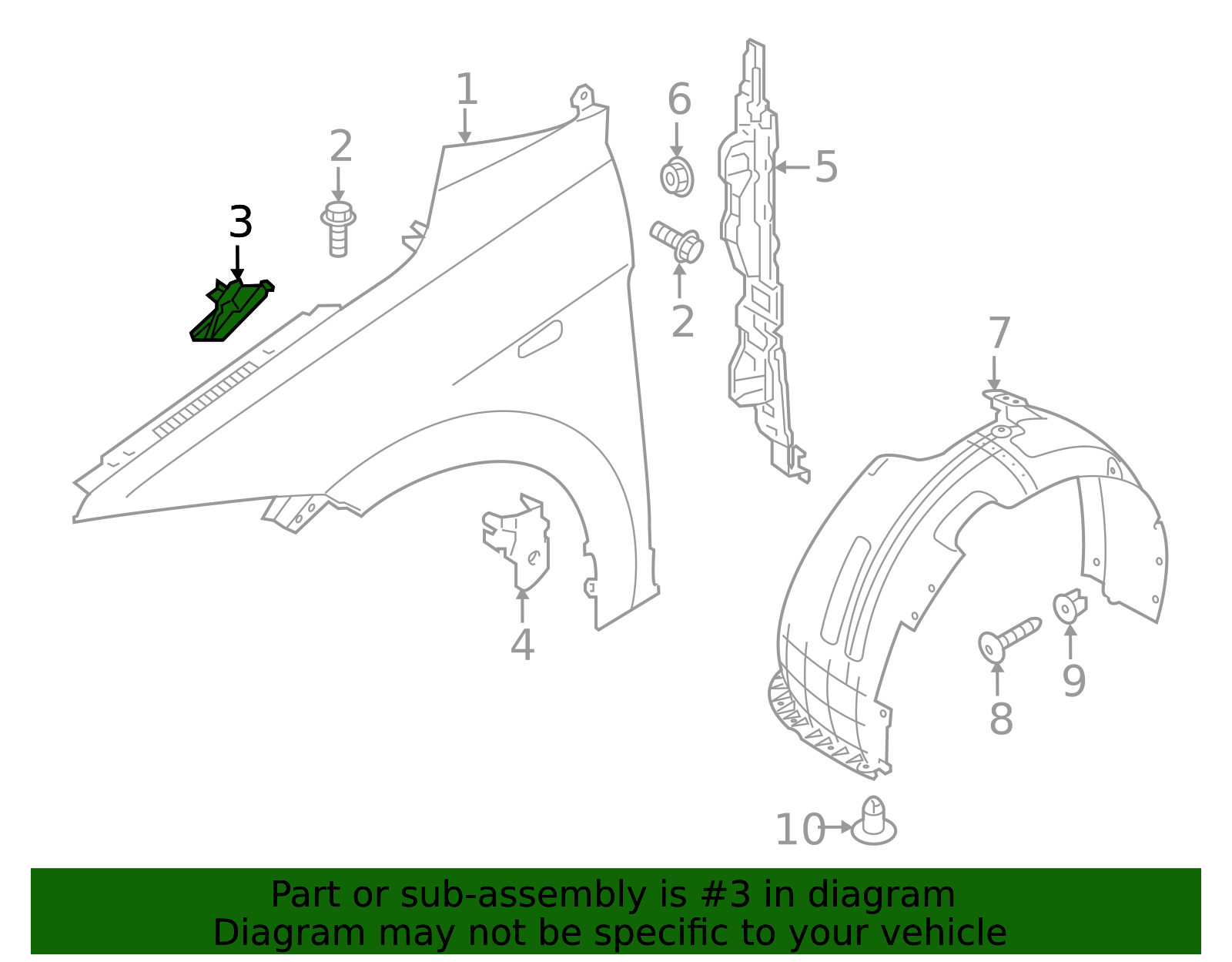 Fender Upper Bracket 66313-F2000 | OEM Parts Online