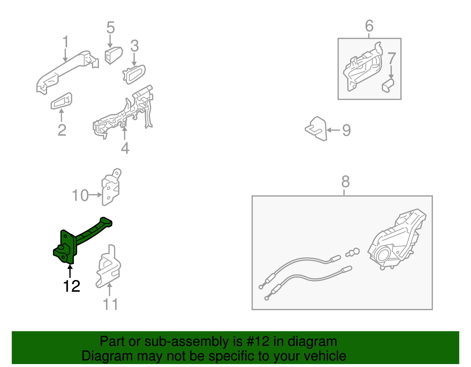 62124FJ001 - 2009-2021 Subaru - Door Check | OEM Subaru Parts Center