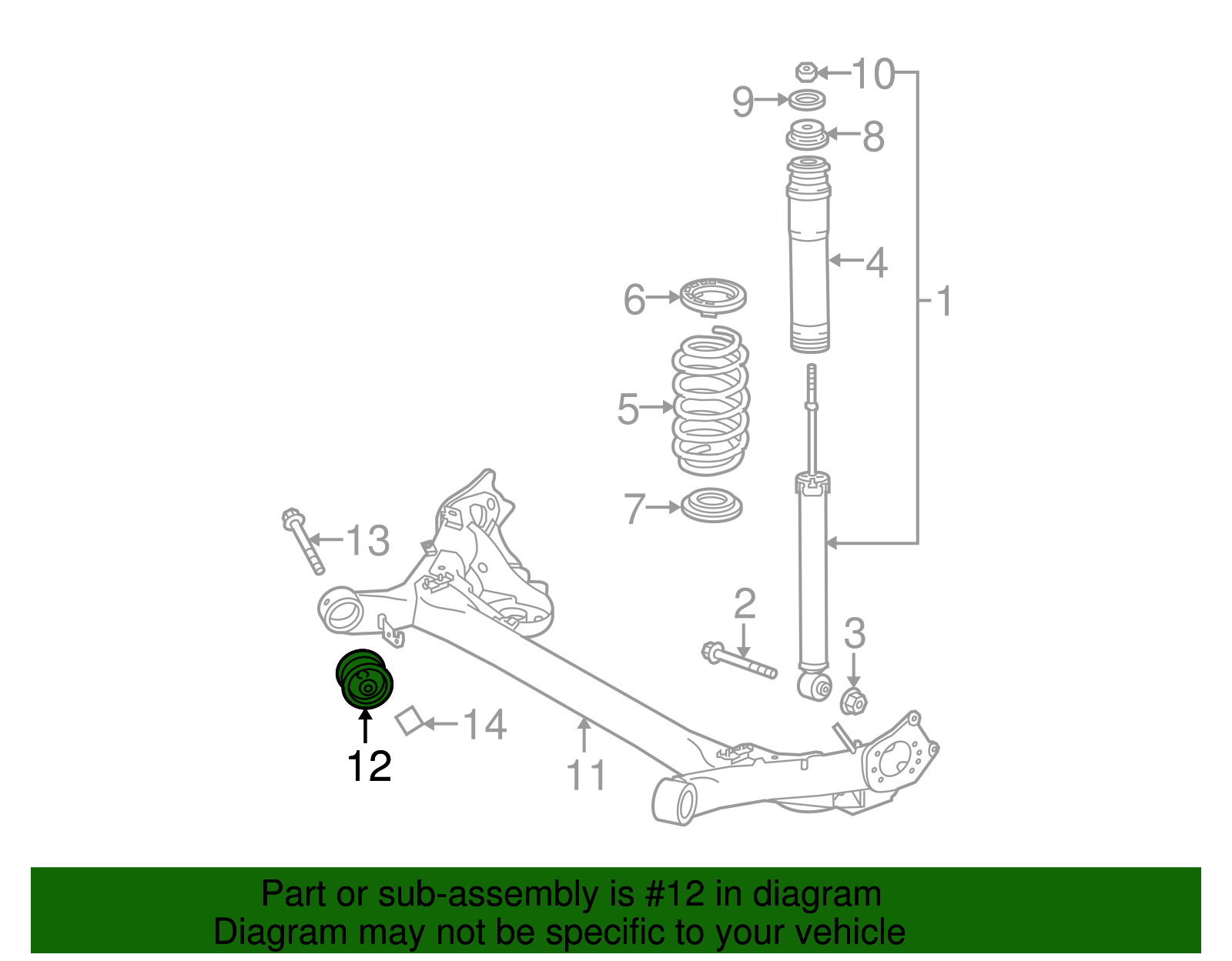 48725-47060 - High-Quality Axle Support Bushing for 2014-2020 Toyota ...