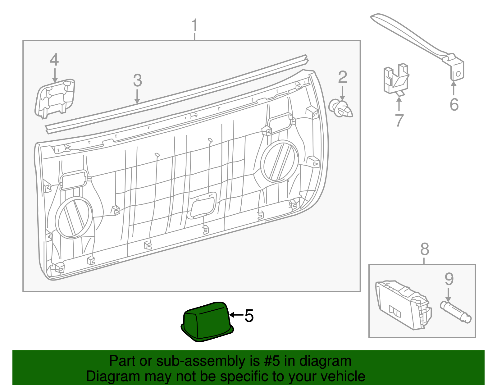 69291-35010 - Pull Handle - 2010-2020 Toyota 4Runner | Nucar Toyota of ...
