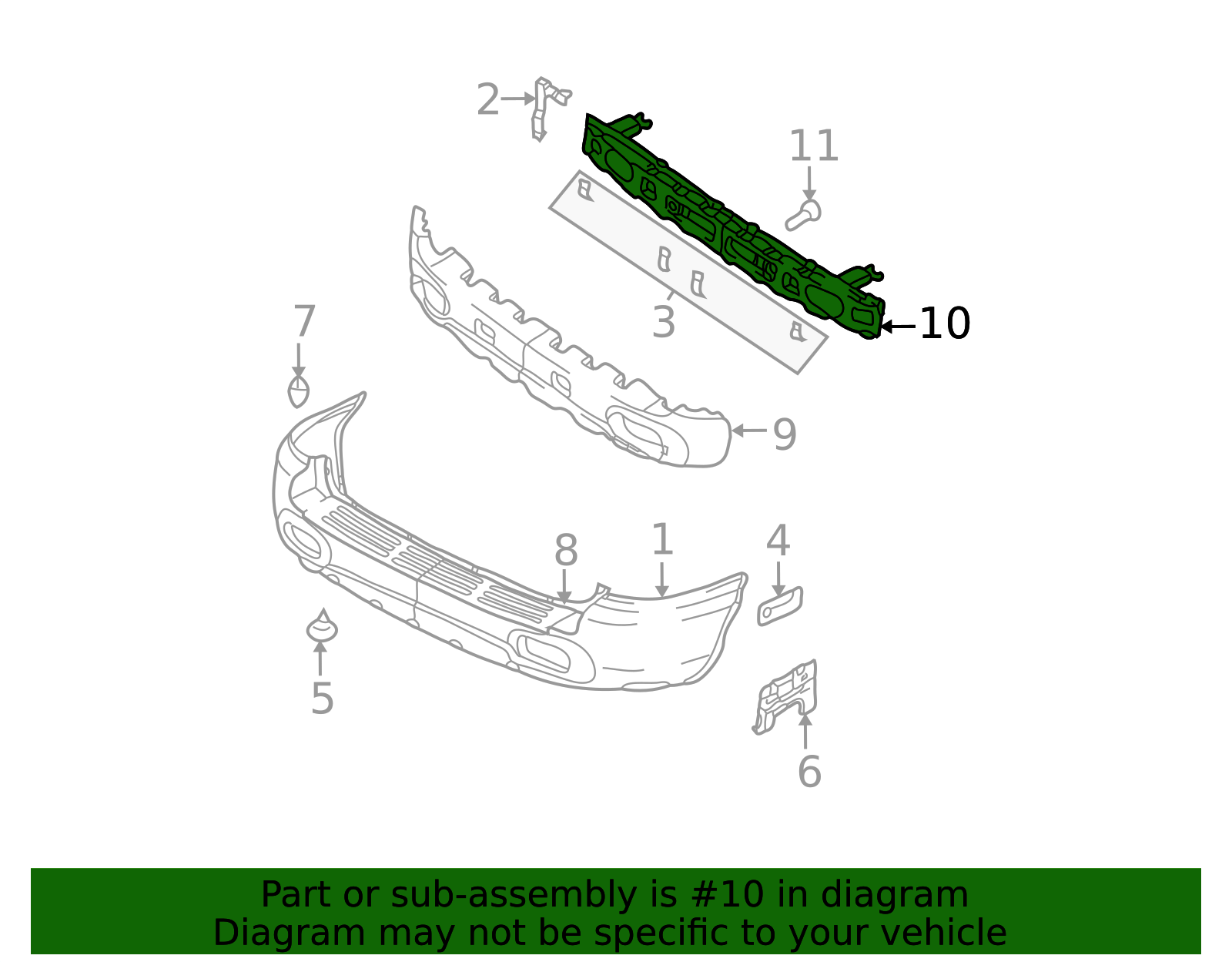 86630-26000 - Impact Bar Hyundai Wholesale Direct