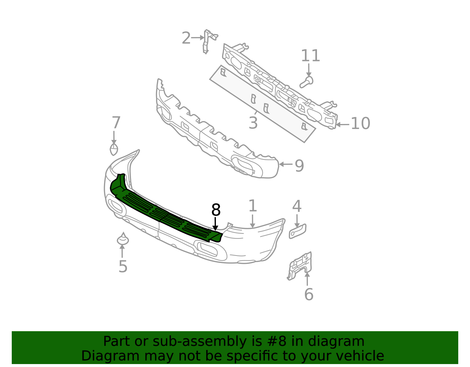 2005-2006 Hyundai Santa Fe Step Pad 86636-26800 | QuirkParts