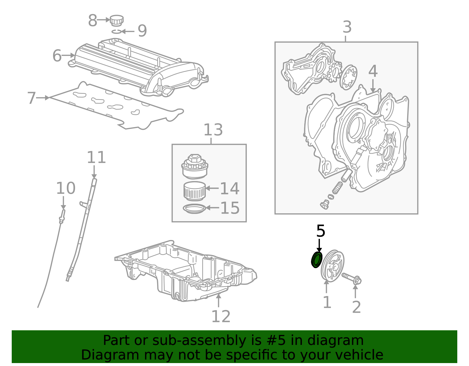 GM Parts | Crankshaft Front Oil Seal Part# 12584041 | GM Parts Store