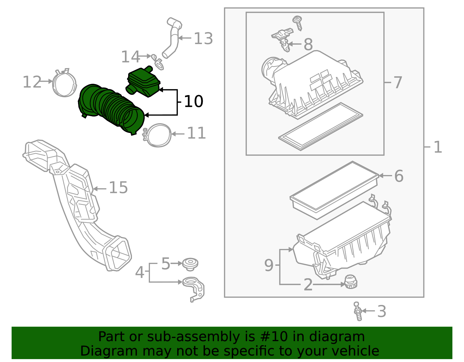 17880-25040 - High-Quality Air Inlet Hose for 2022-2025 Lexus ...