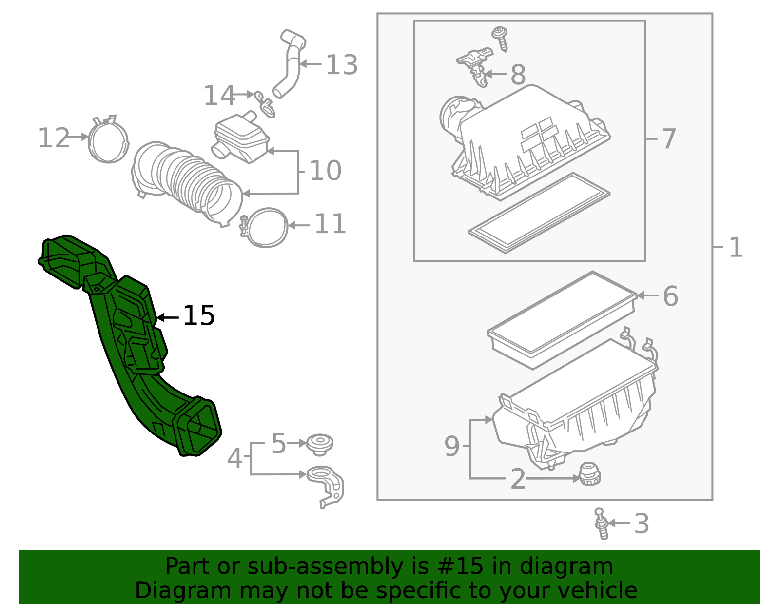 17750-F0220 - High-Quality Air Inlet Duct for 2022-2025 Lexus ...