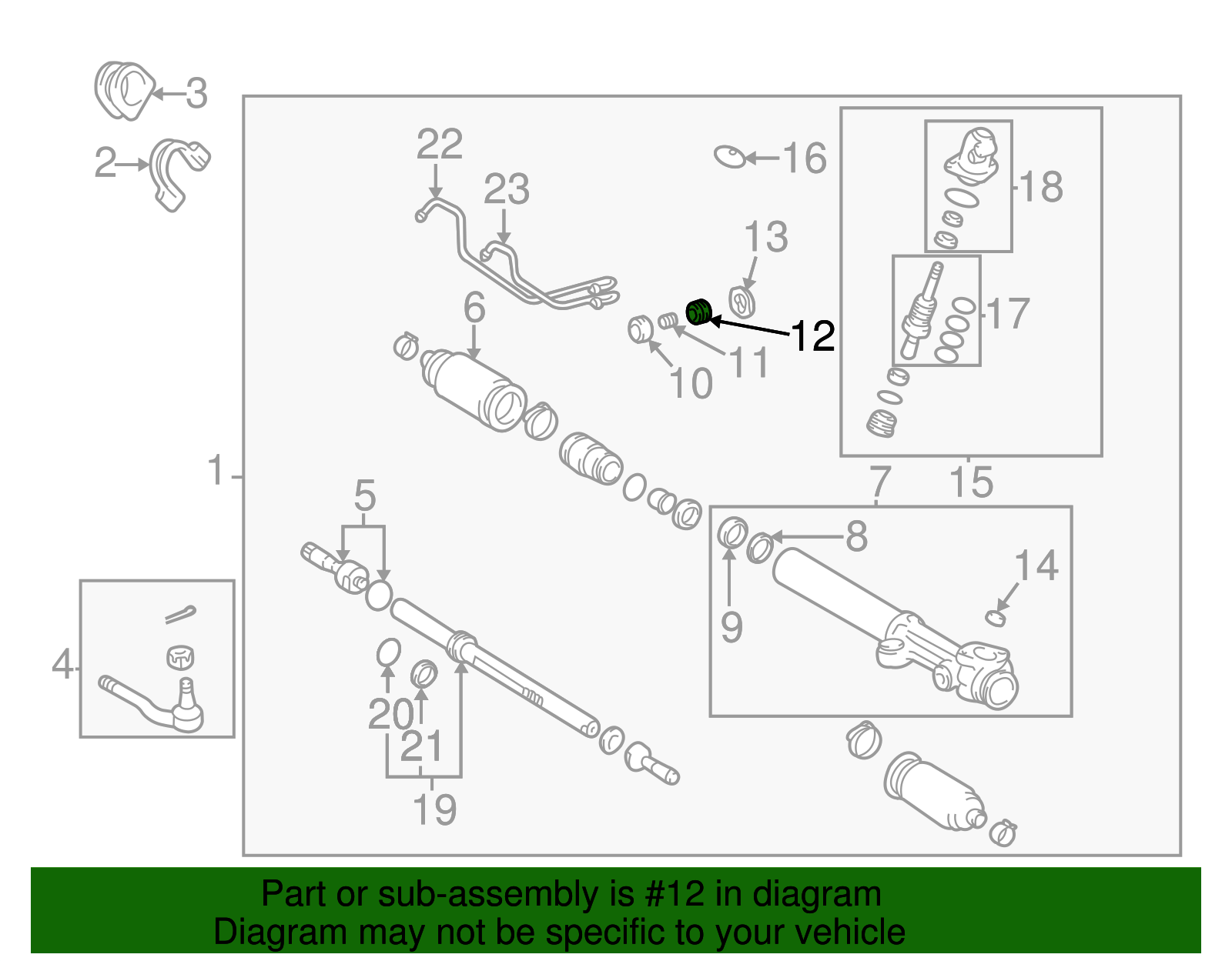 Genuine Toyota Cap, Steering Rack Guide Spring part# 45524-37010 for ...