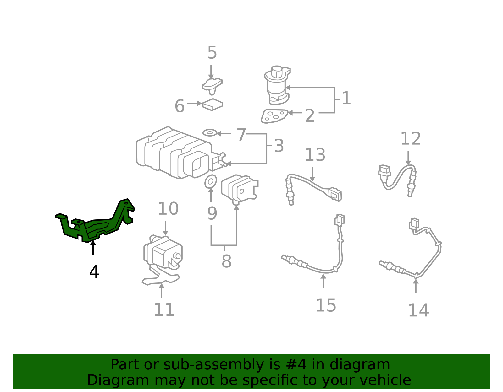 17358-STX-A00 - High-Quality Vapor Canister Bracket for AutoNation Parts