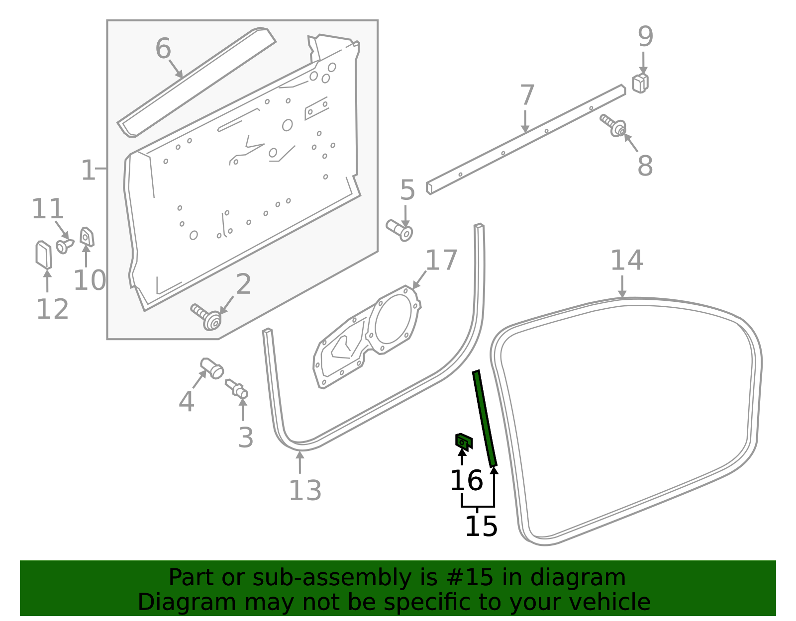 4M8-837-151-B - High-Quality Door Seal Retainer Plate for AutoNation Parts