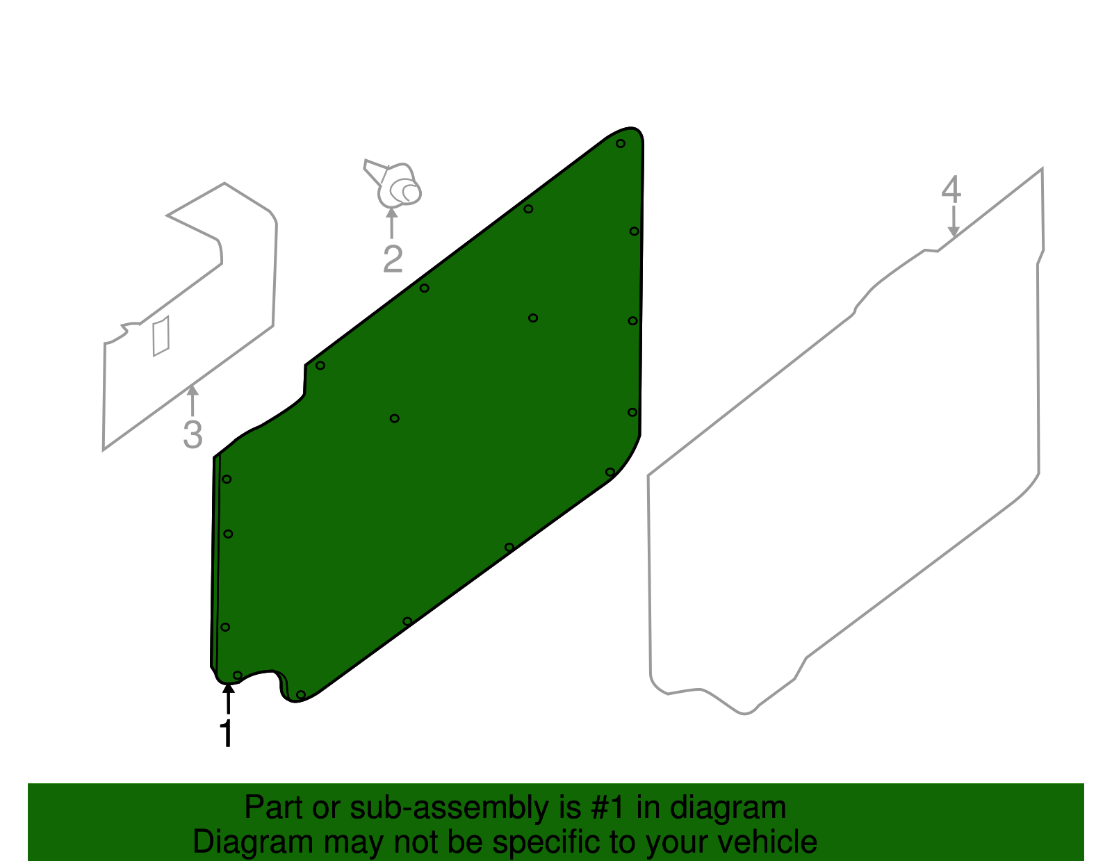 82900-1PF2A - Interior Wall Panel - Sliding Door Finisher 2012-2021 ...