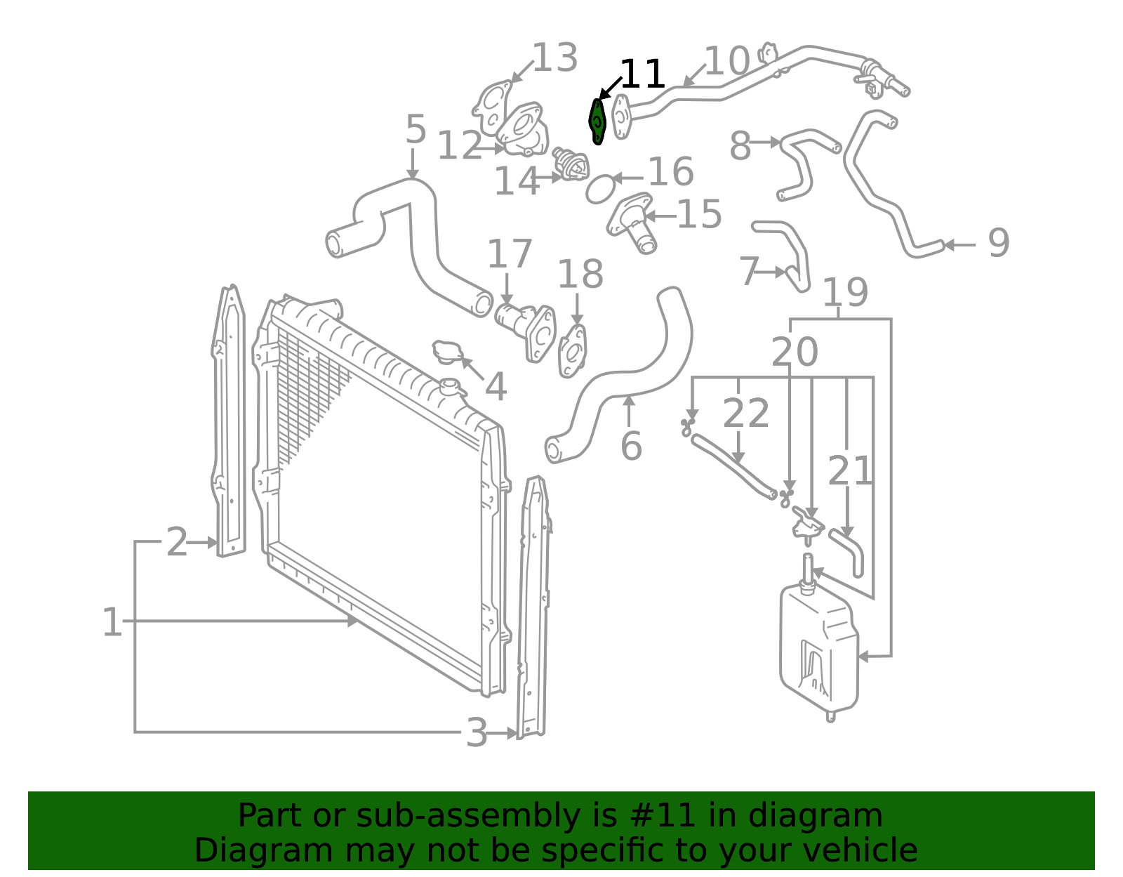 Genuine Official Toyota Engine Coolant Bypass Hose Gasket part# 17175 ...