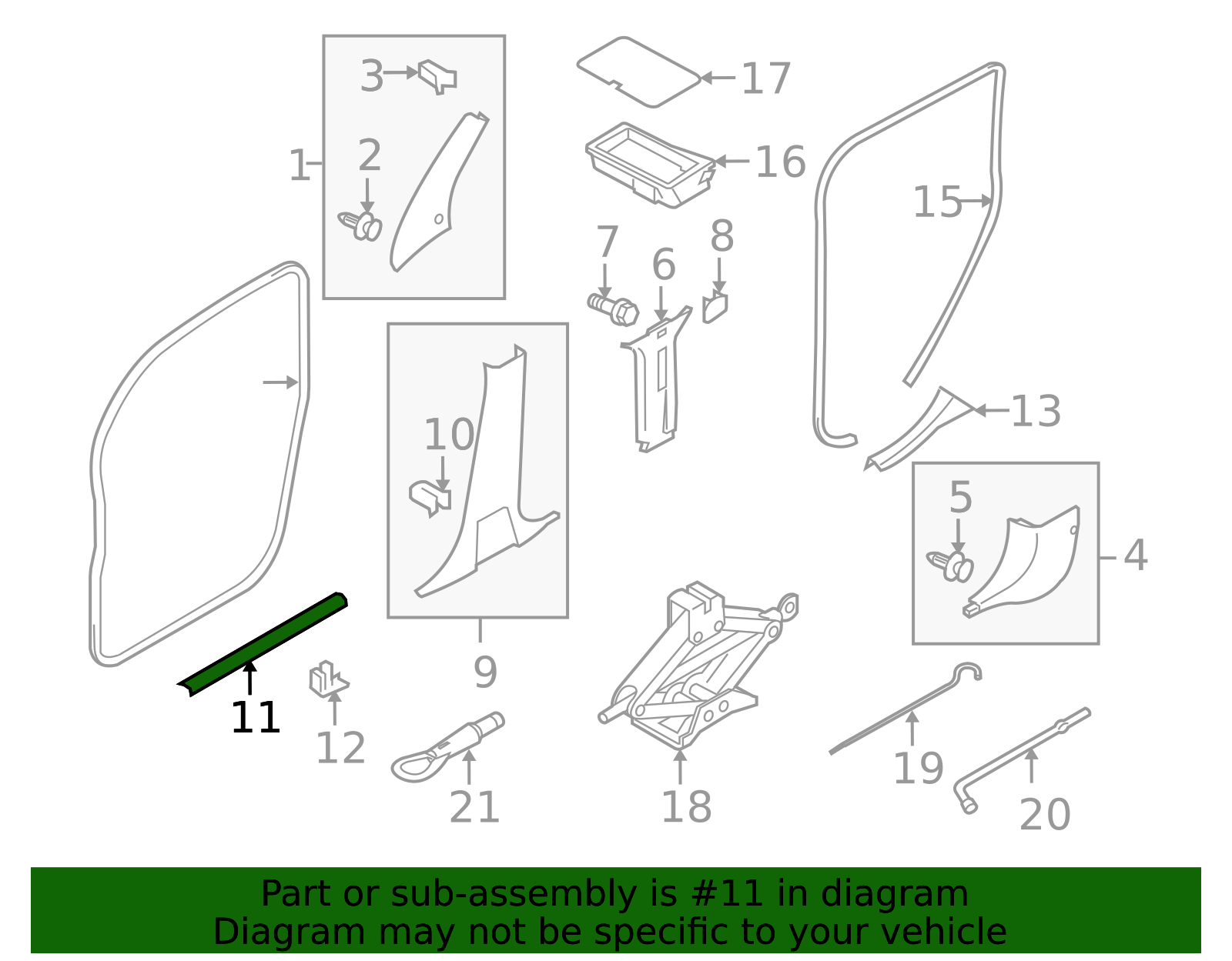 76952-1FA0A - Door Sill Plate Official Nissan Parts Store
