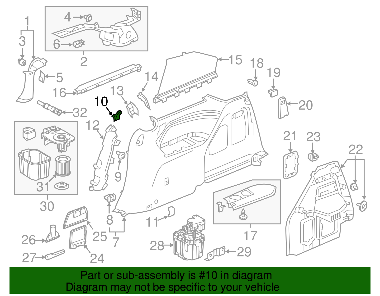 84663-THR-A01ZA - Side Trim Panel Cap 2018-2024 Honda Odyssey | Honda ...