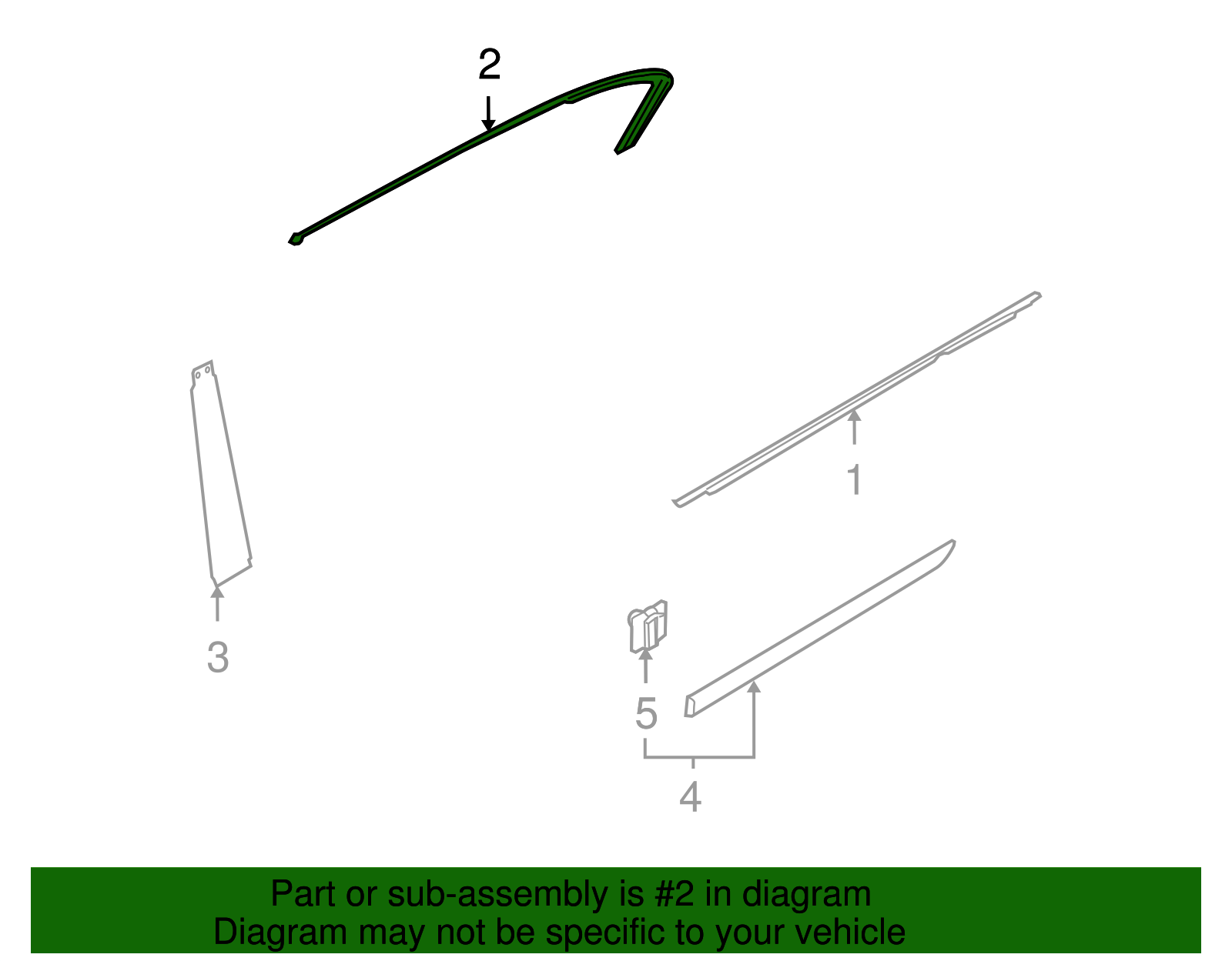 Hyundai - 83860-3M000 - Frame Molding - 2009-2012 Hyundai Genesis | OEM ...
