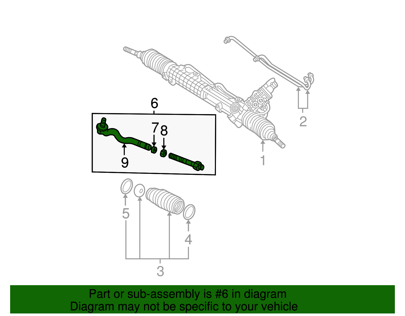 1999-2008 BMW | Tie Rod Assembly | 32106777503 | BMW OEM Parts Store