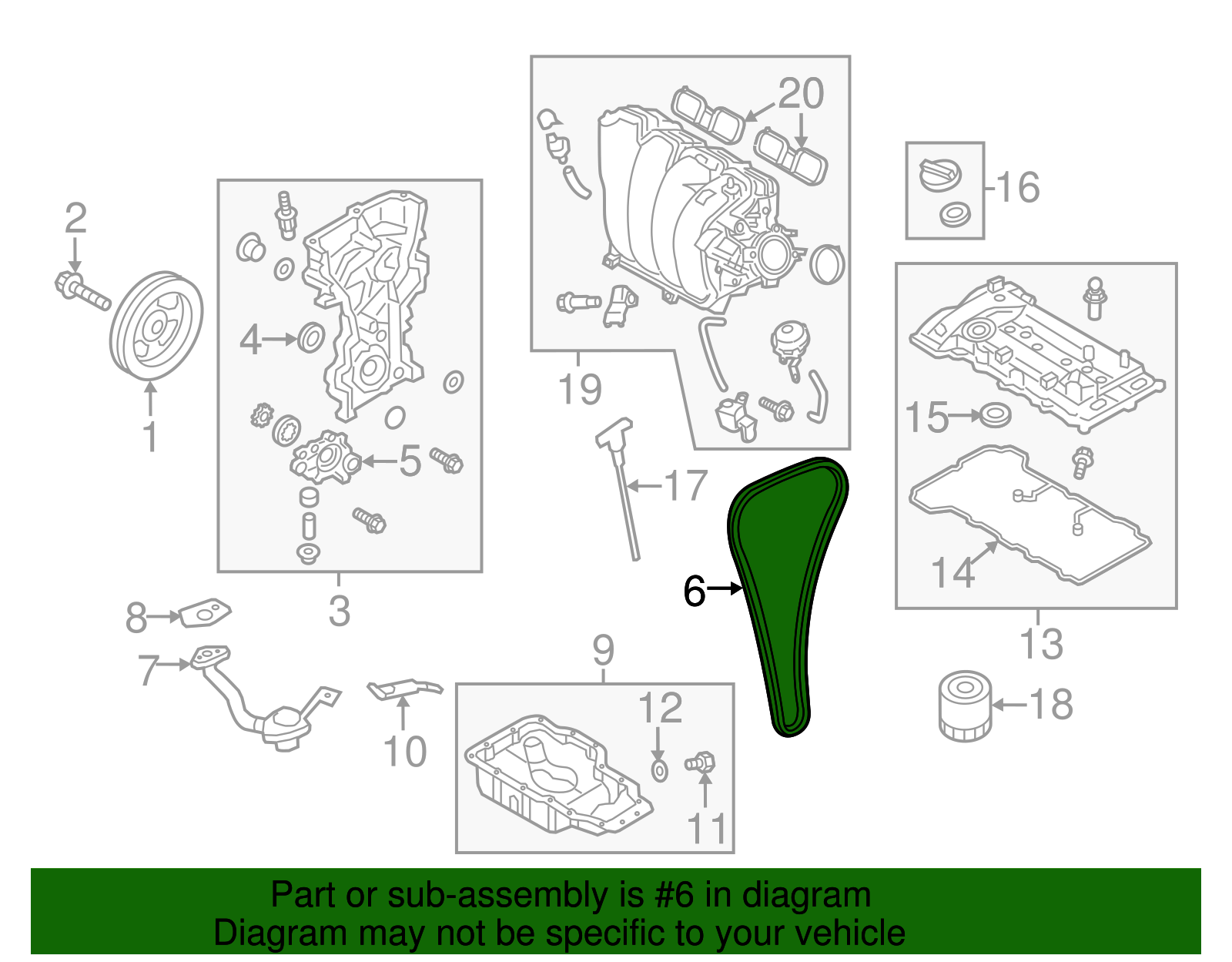 Hyundai - 24321-2E000 - Timing Chain - 2011-2013 Hyundai | OEM Hyundai ...