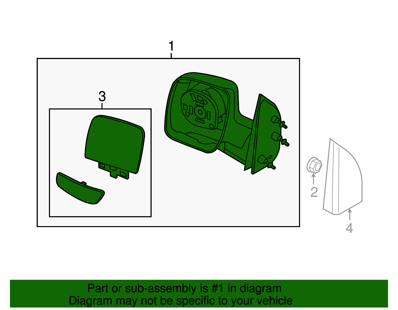 AC2Z-17682-AA - 2010-2014 Ford - Mirror Assembly | Dealer Auto Parts