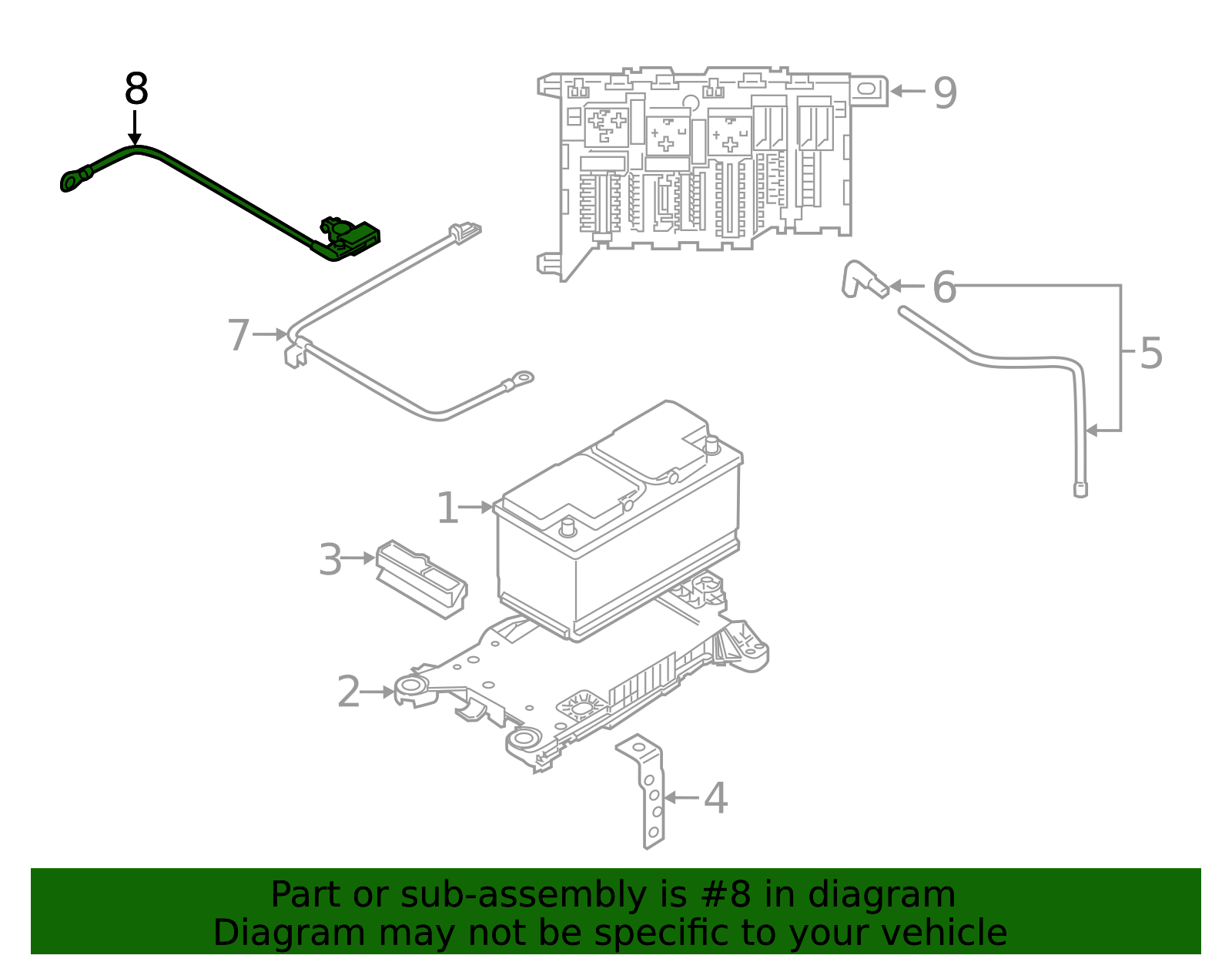 61216821206 - 2016-2023 BMW Negative Cable (61-21-6-821-206) | BMW of ...