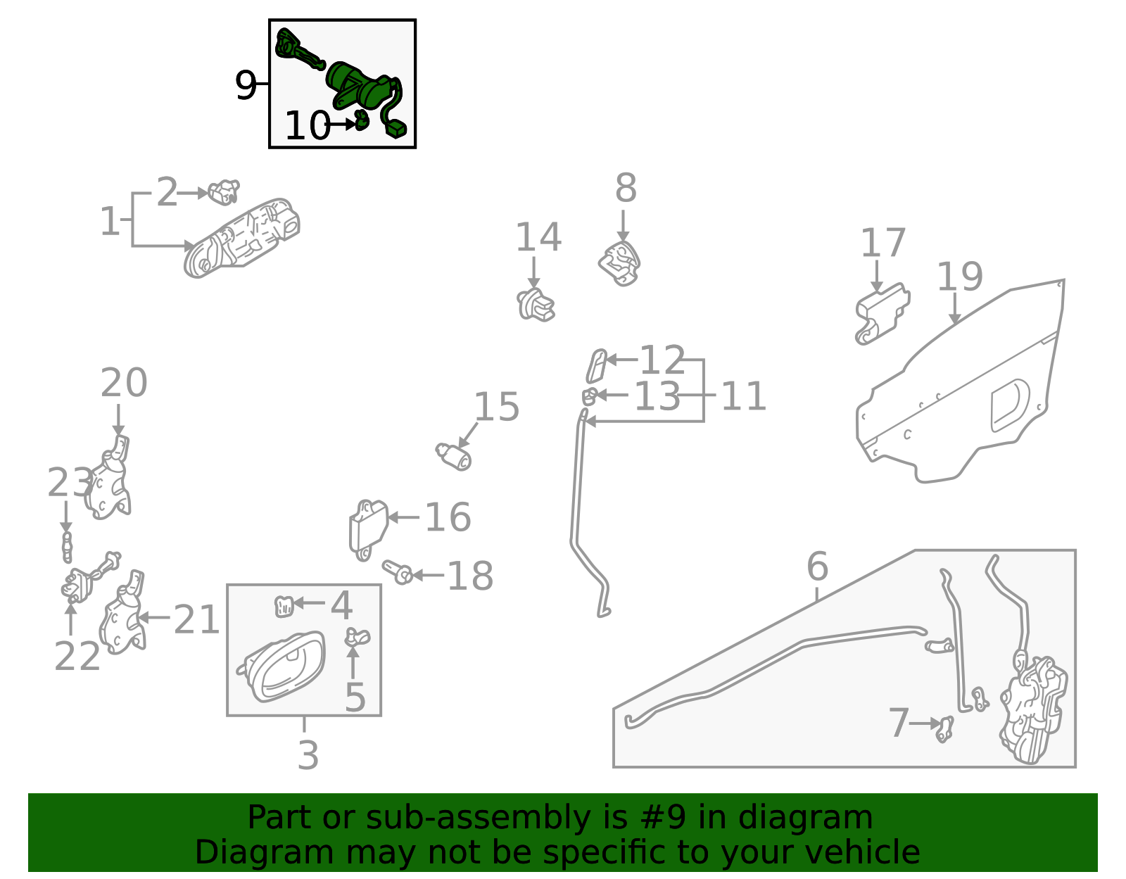 B2YD-76-220A - Lock Cylinder 1999-2003 Mazda | MazdaParts.US Store