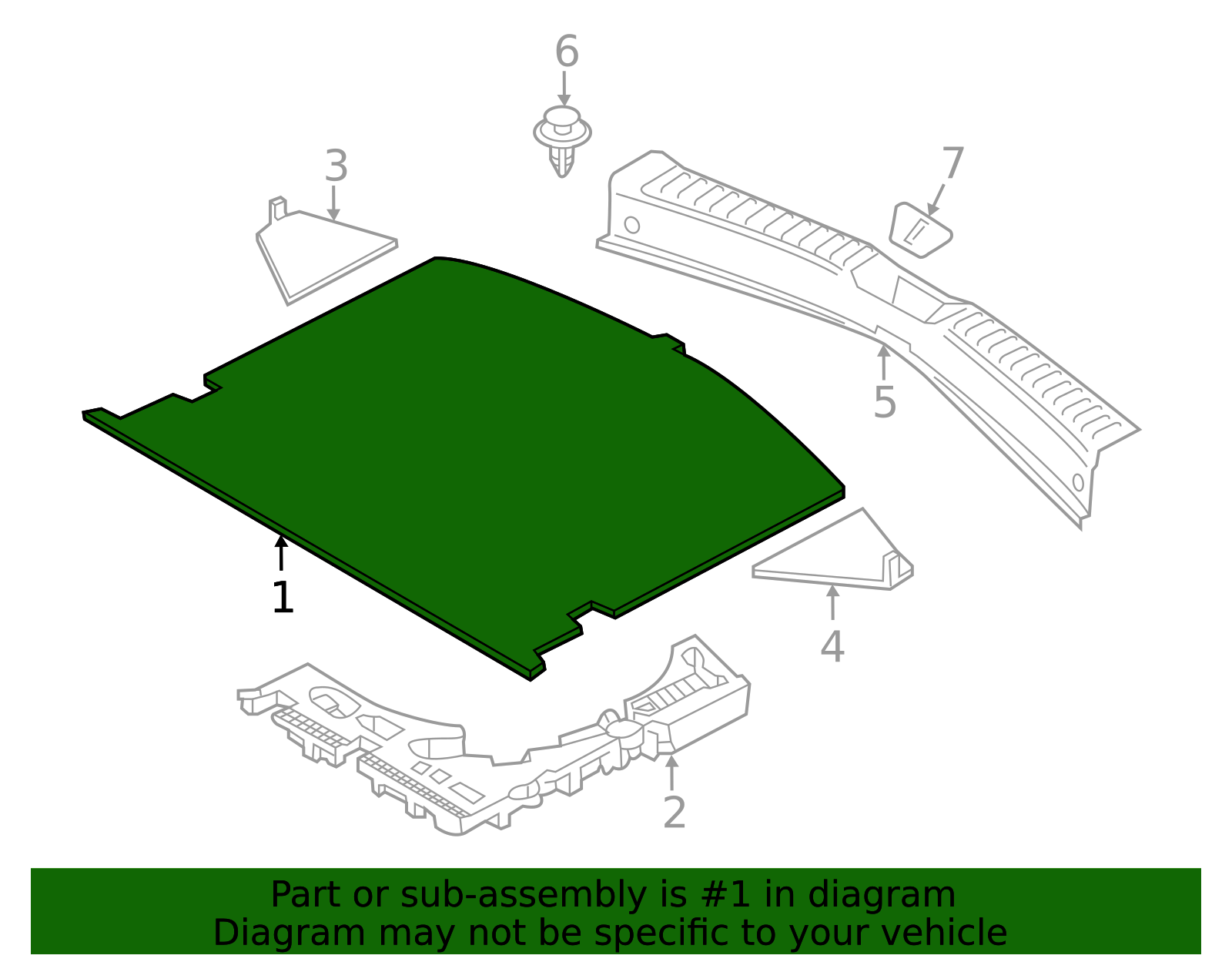 2017-2021 Mazda CX-5 Trunk Mat KB7W-68-83XC-02 | Mazda Parts Deals