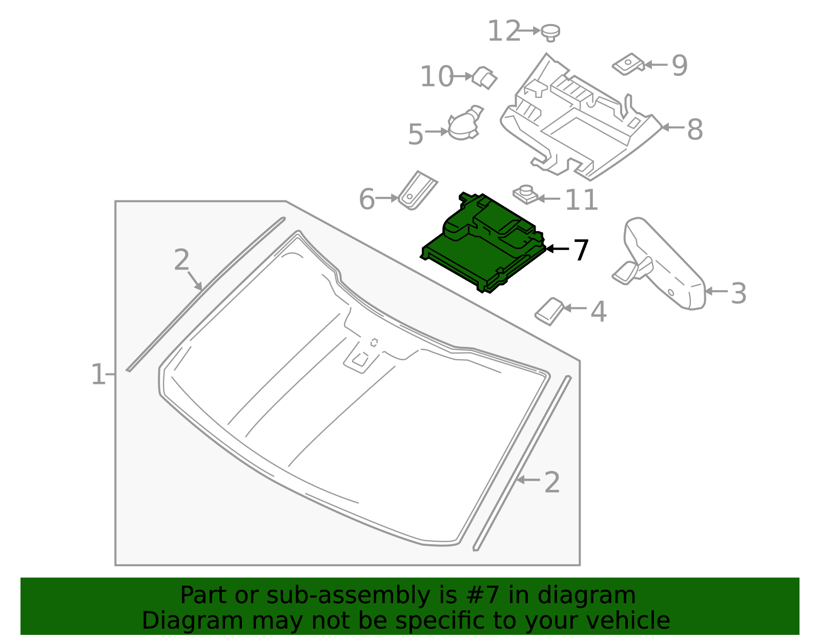 Genuine OEM Ford Part - Lane Departure System Camera ML3Z-19H406-B ...