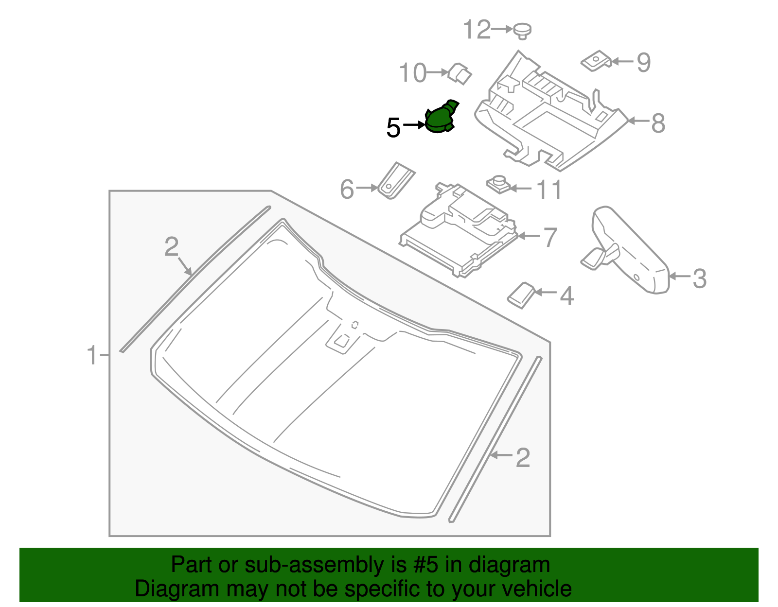 2018-2025 Ford Rain Sensor LU5Z-17D547-C | QuirkParts