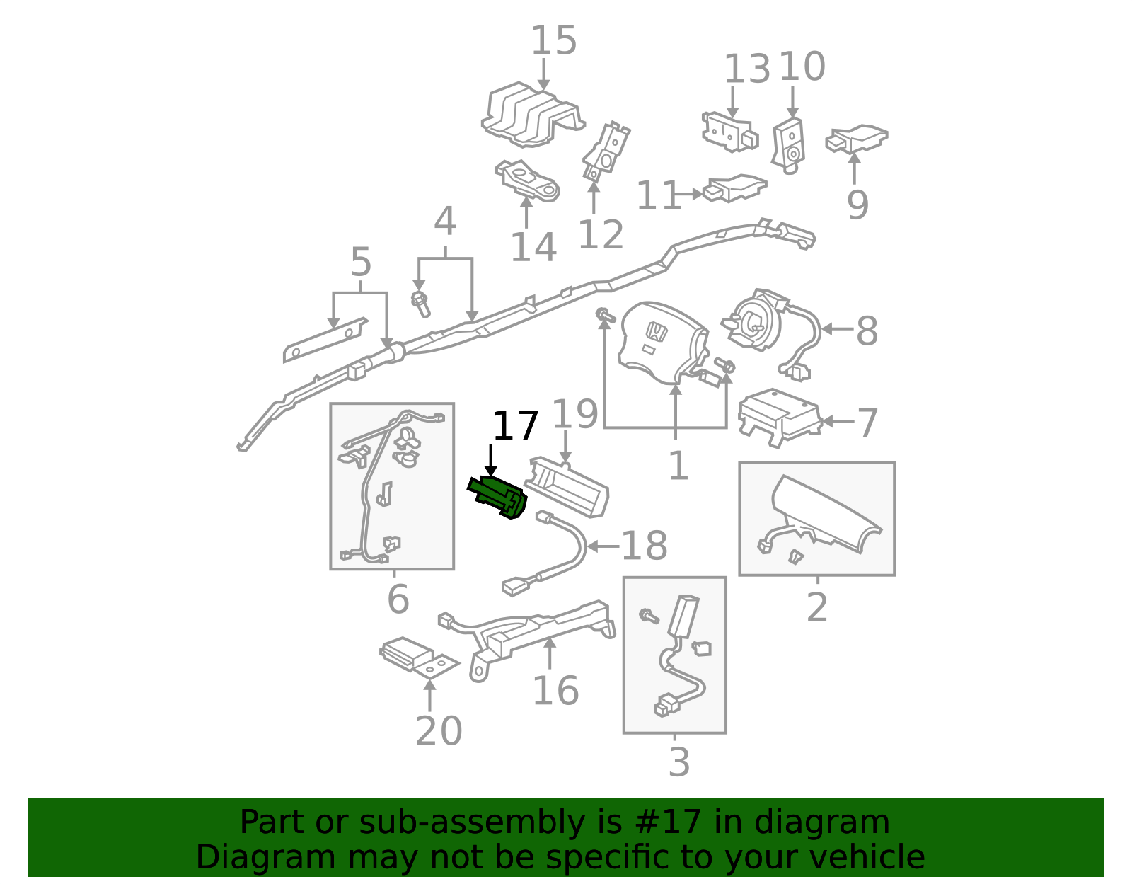 81161-SHJ-A01 - 2005-2007 Honda Odyssey - Opds Unit | Genuine Honda Parts