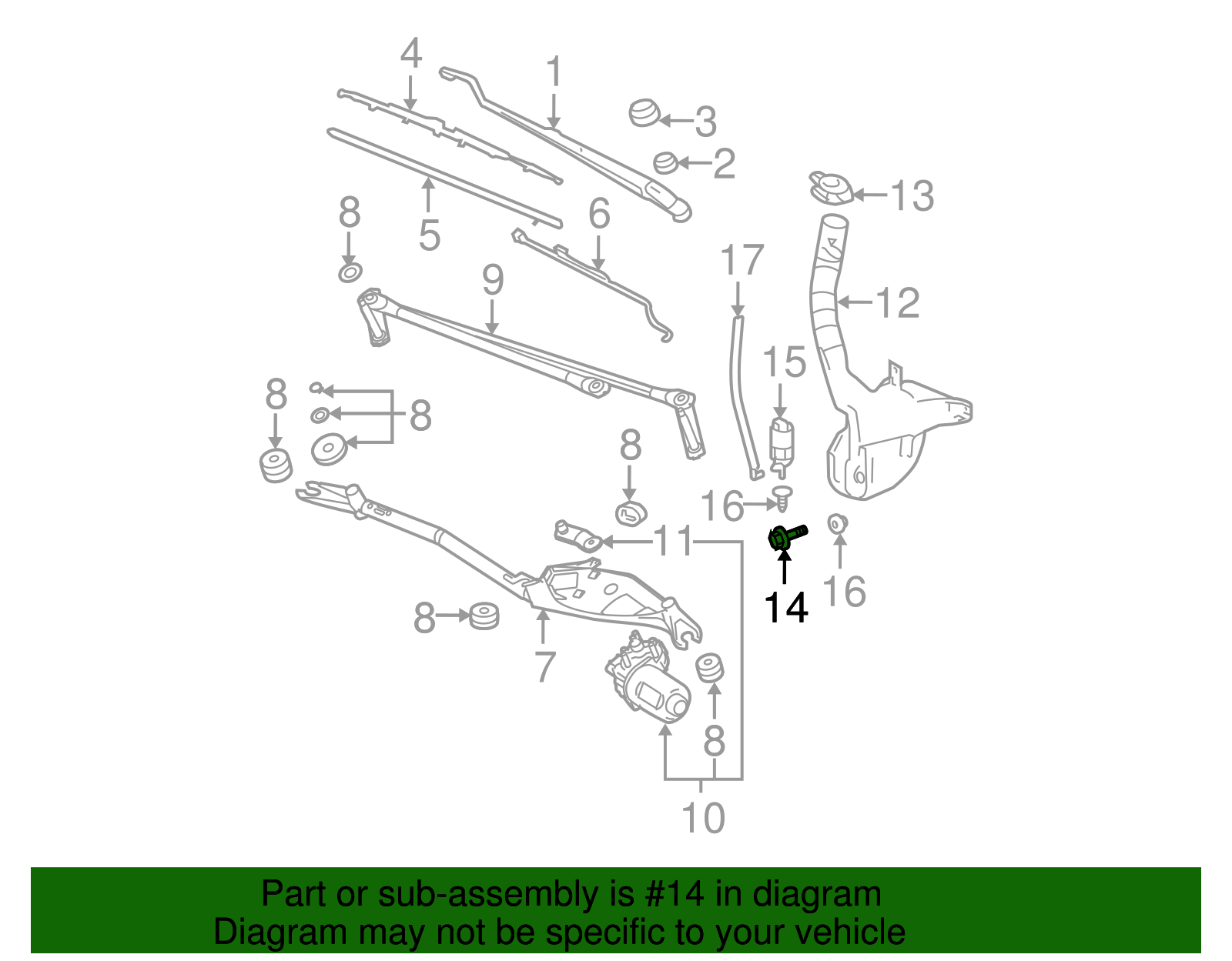 1994-2016 GM Windshield Washer Fluid Level Sensor 25864383 | Shop ...
