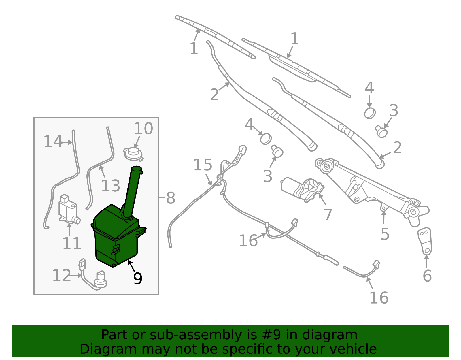 98620-4D500 - Washer Fluid Reservoir Kia.Parts Store