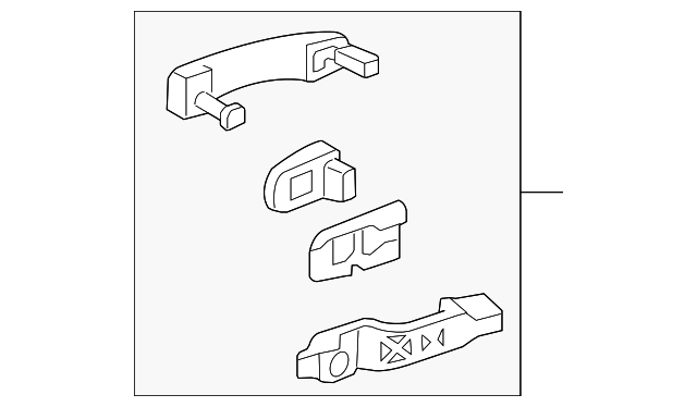 2007-2015 GM Chrome Exterior Side Door Handle 96468266 | Auto Parts Express