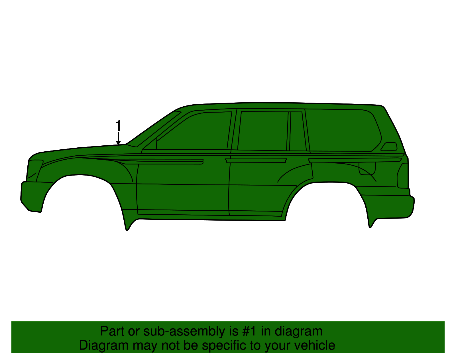 2001 Toyota Land Cruiser Stripe Tape 75981-60600 | Toyota Parts Center