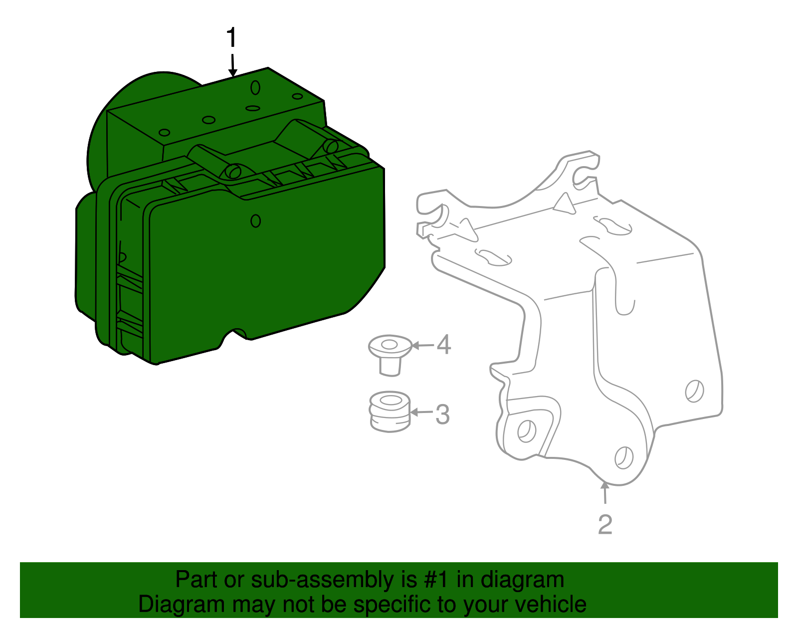 Genuine Toyota Actuator Assembly part# 44050-0R084 for 2012 Toyota RAV4 ...