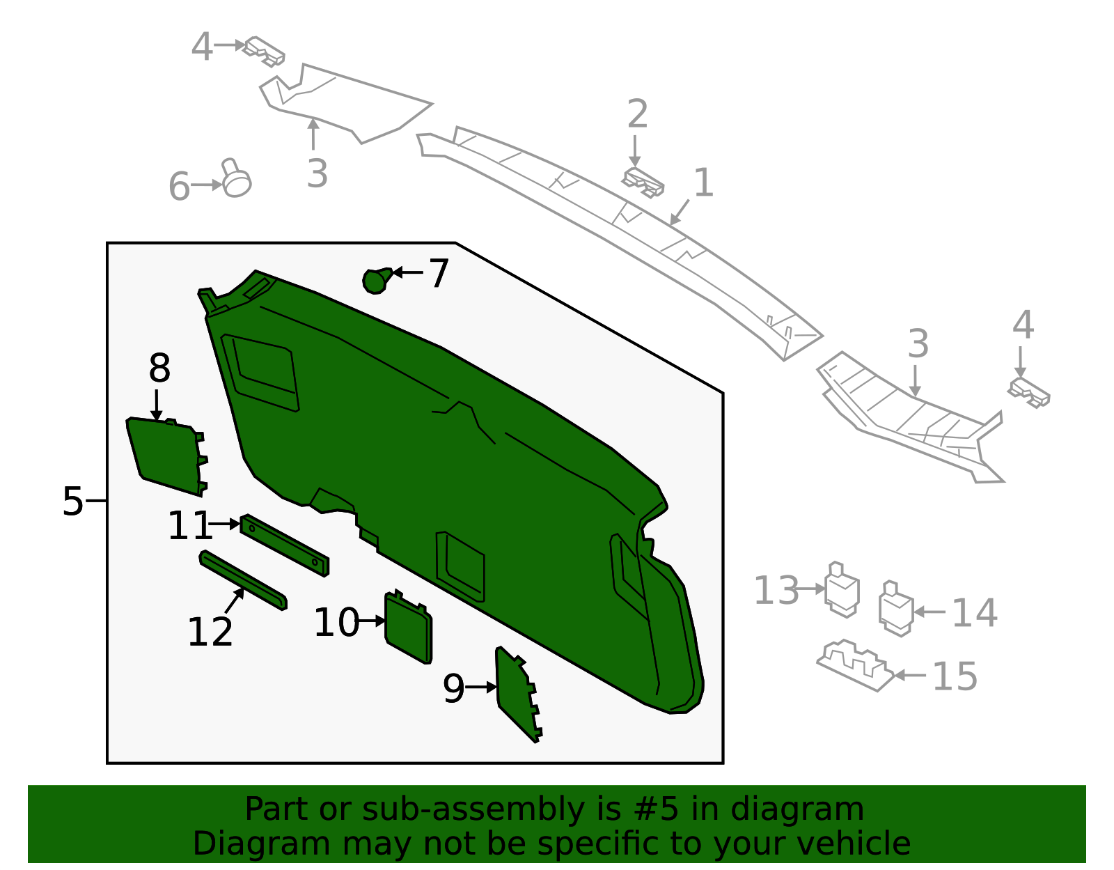 94320AN05AVH - Lower Gate Trim 2020-2025 Subaru Outback | Subaru Direct ...